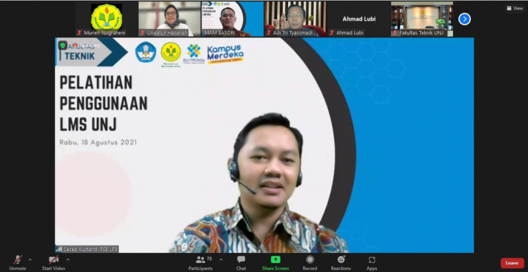 Pelatihan Penggunaan LMS UNJ