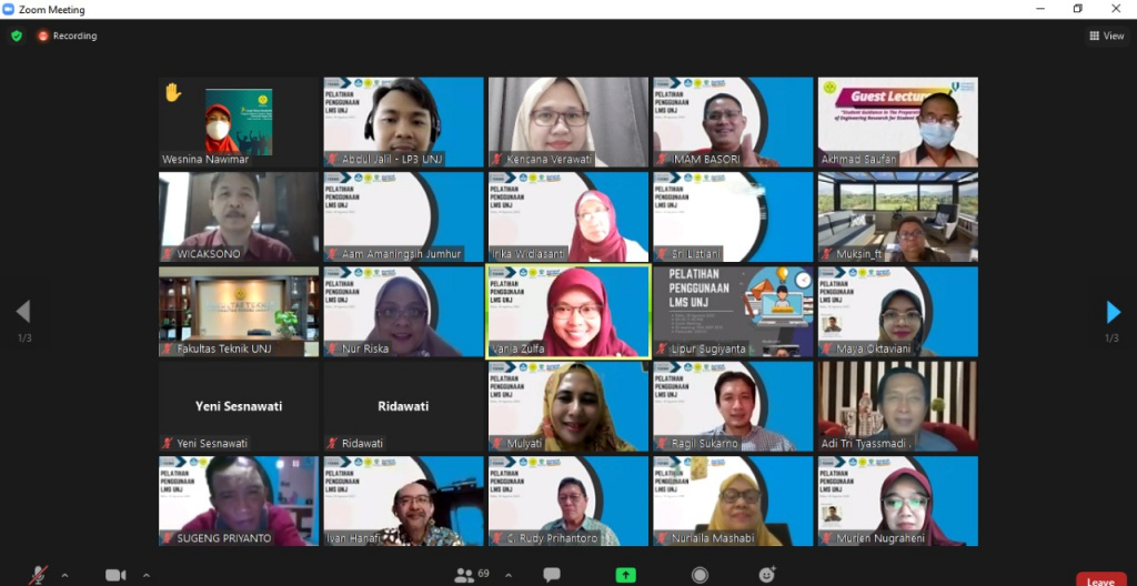 Pelatihan Penggunaan LMS UNJ