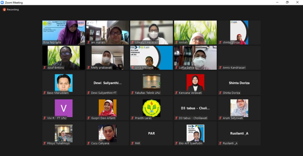 Pelatihan Penggunaan LMS UNJ